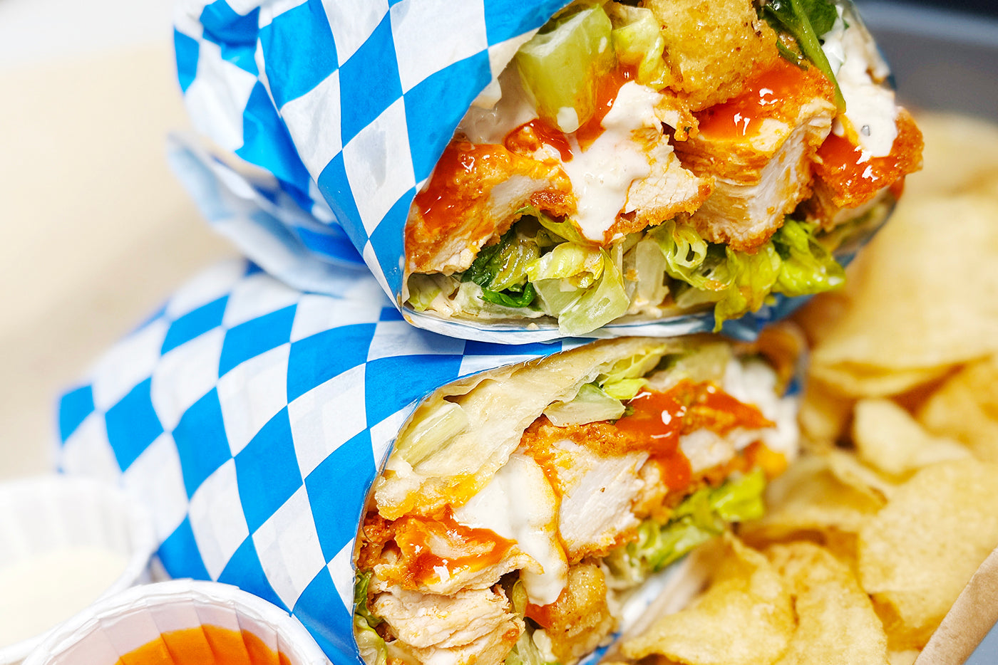Buffalo Chicken Caesar Wrap | From Our Place Recipes