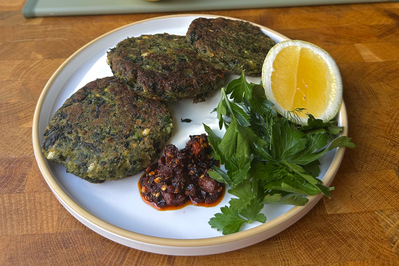 Green Lentil Fritters | Our Place Recipe Blog