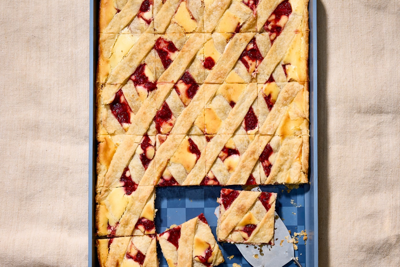 Strawberry Cream Cheese Slab Pie | Our Place Cookbook